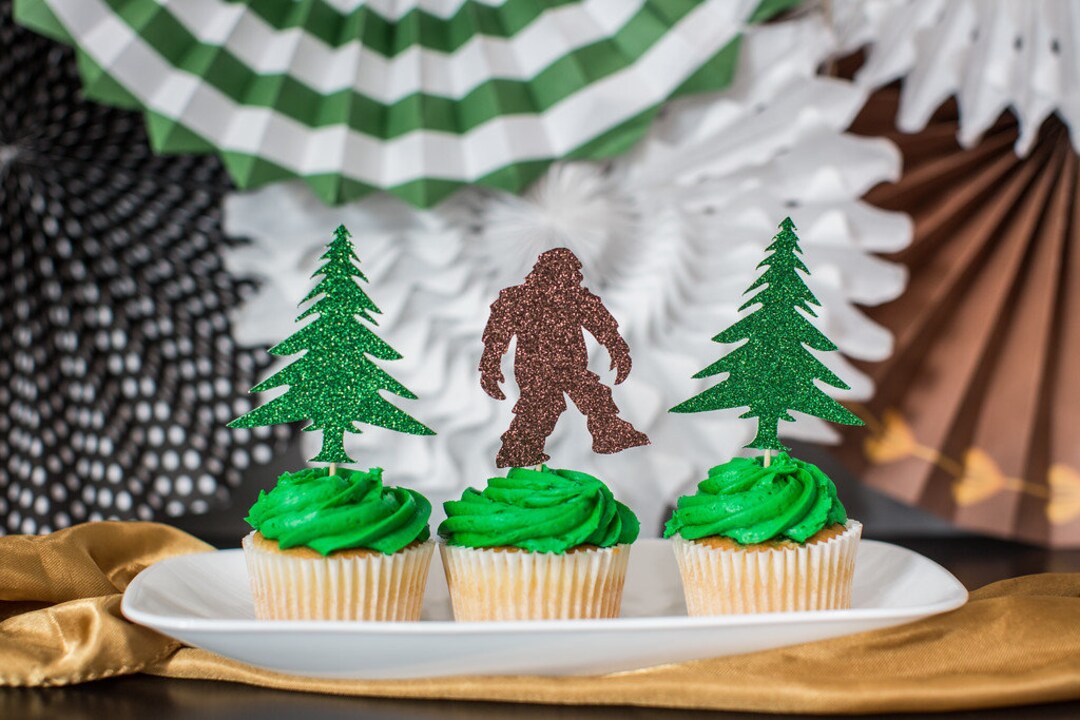 Bigfoot Party Decorations. Bigfoot Cupcake Toppers. Sasquatch Party ...