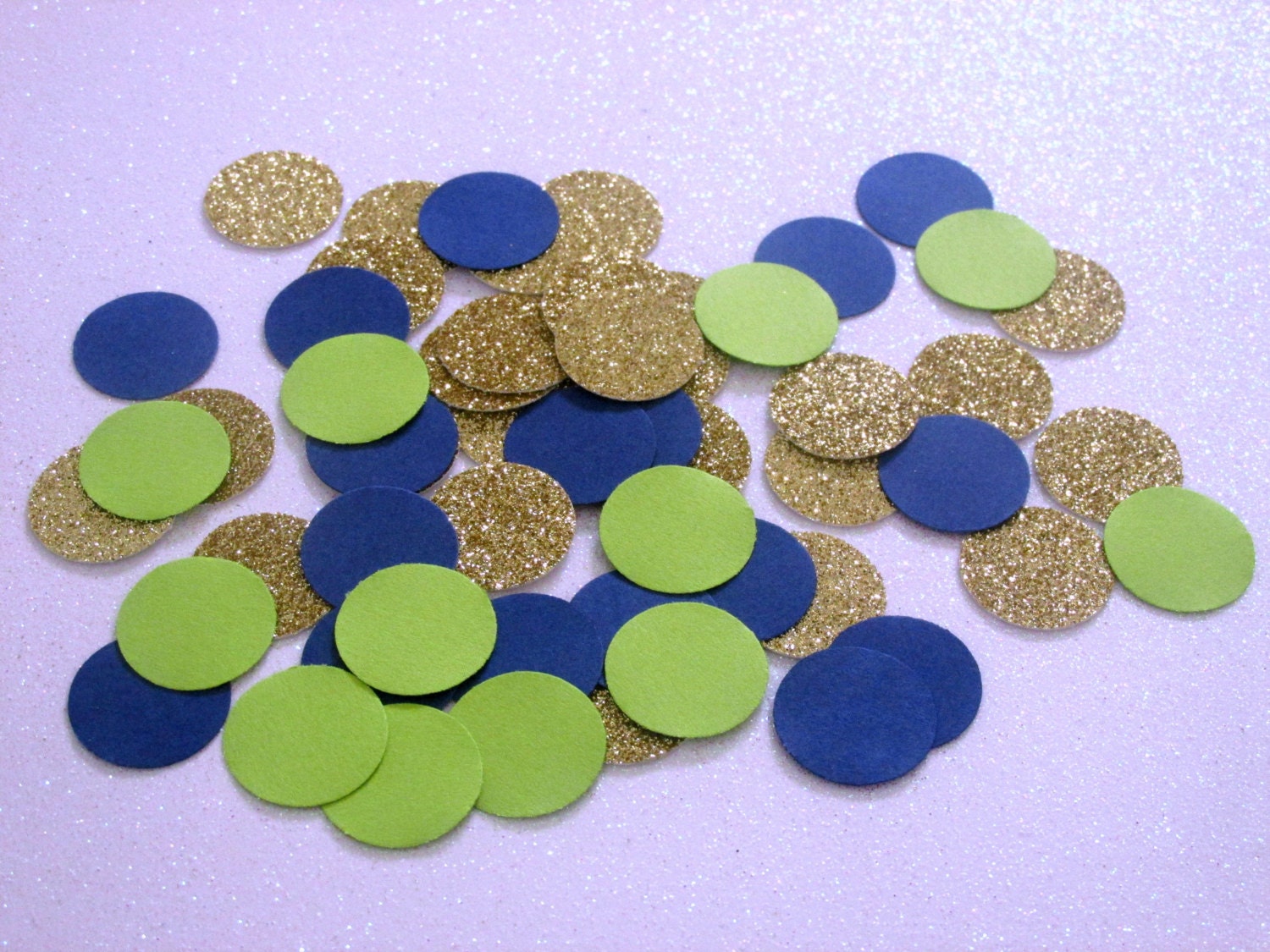 225 Navy Blue Lime Green Gold Confetti Boy First Birthday Confetti ...
