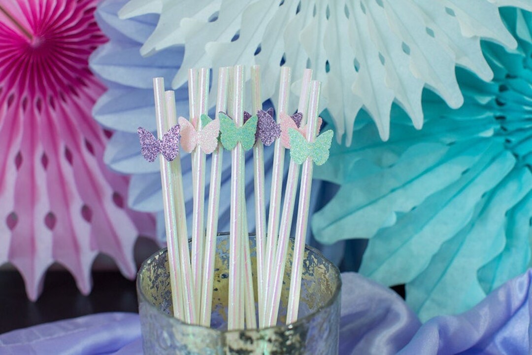 Pastel Party Decorations. Pastel Butterfly Party Decorations. Butterfly ...