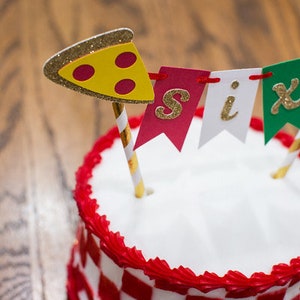 Pizza Birthday Decorations. Pizza Party Cake Topper. Pizza Party Decor ...