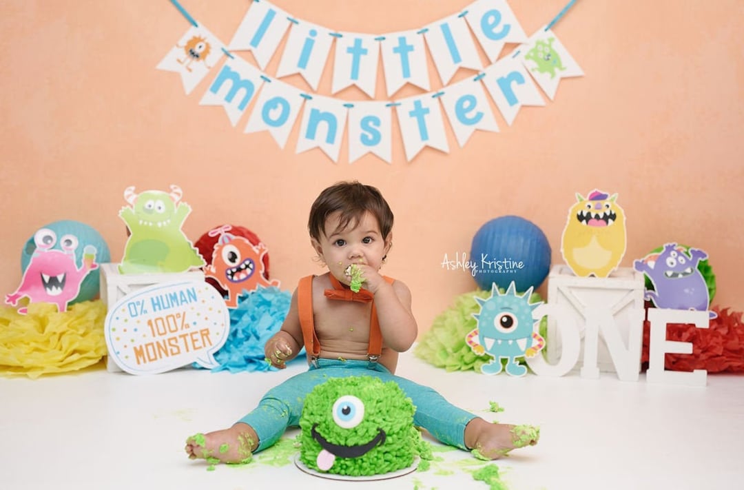 Little Monster Banner. Little Monster Party Decorations. Little Monster ...