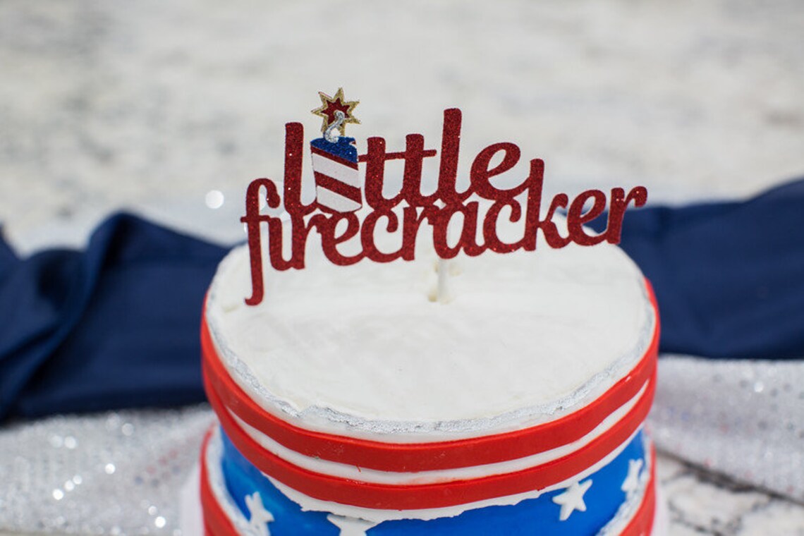 ORIGINAL Little Firecracker Decor Little Firecracker Cake | Etsy