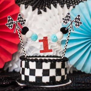 Fast One First Birthday Party Decorations. First One Cake Topper ...