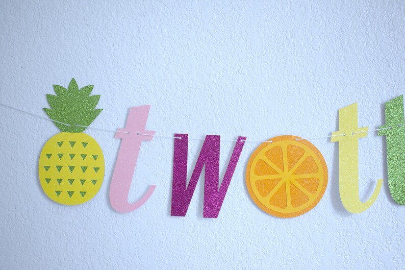 Twotti Fruity Banner Two-tti Fruity Party Decorations Twotti - Etsy Canada