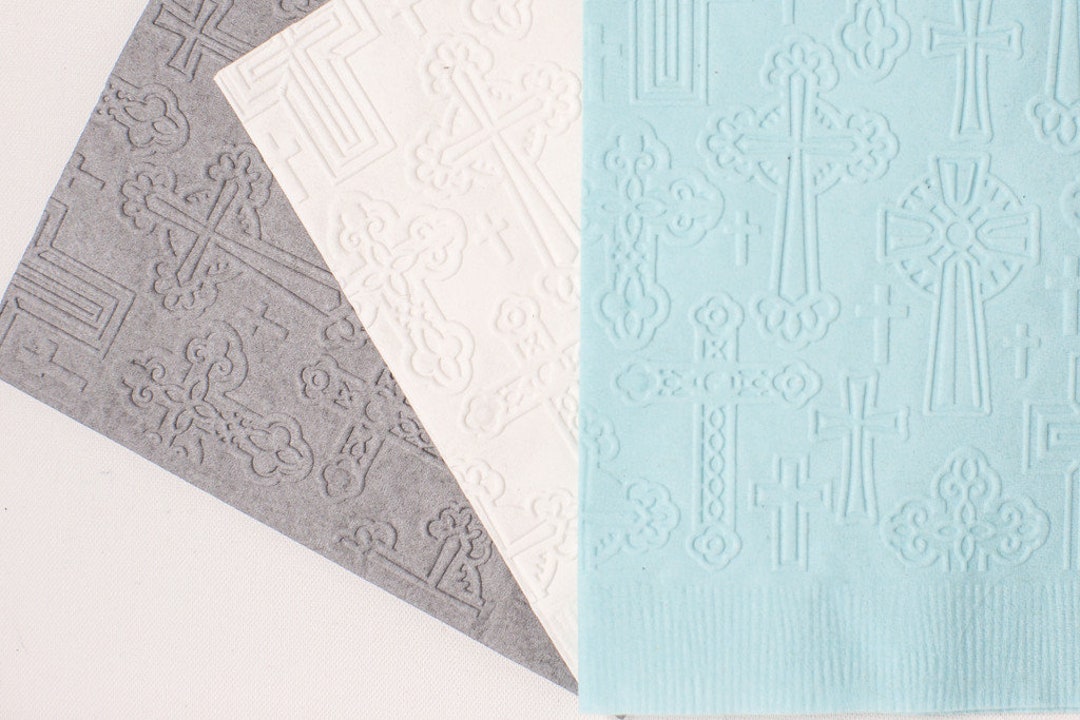 Baptism Decorations. Baptism Napkins. Confirmation Party Decor. First ...