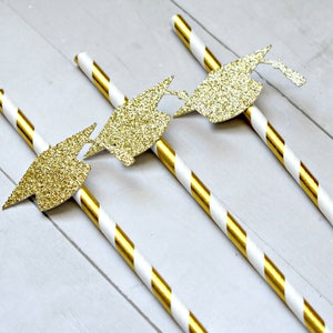 Graduation Party Decorations Graduation Straws High School - Etsy