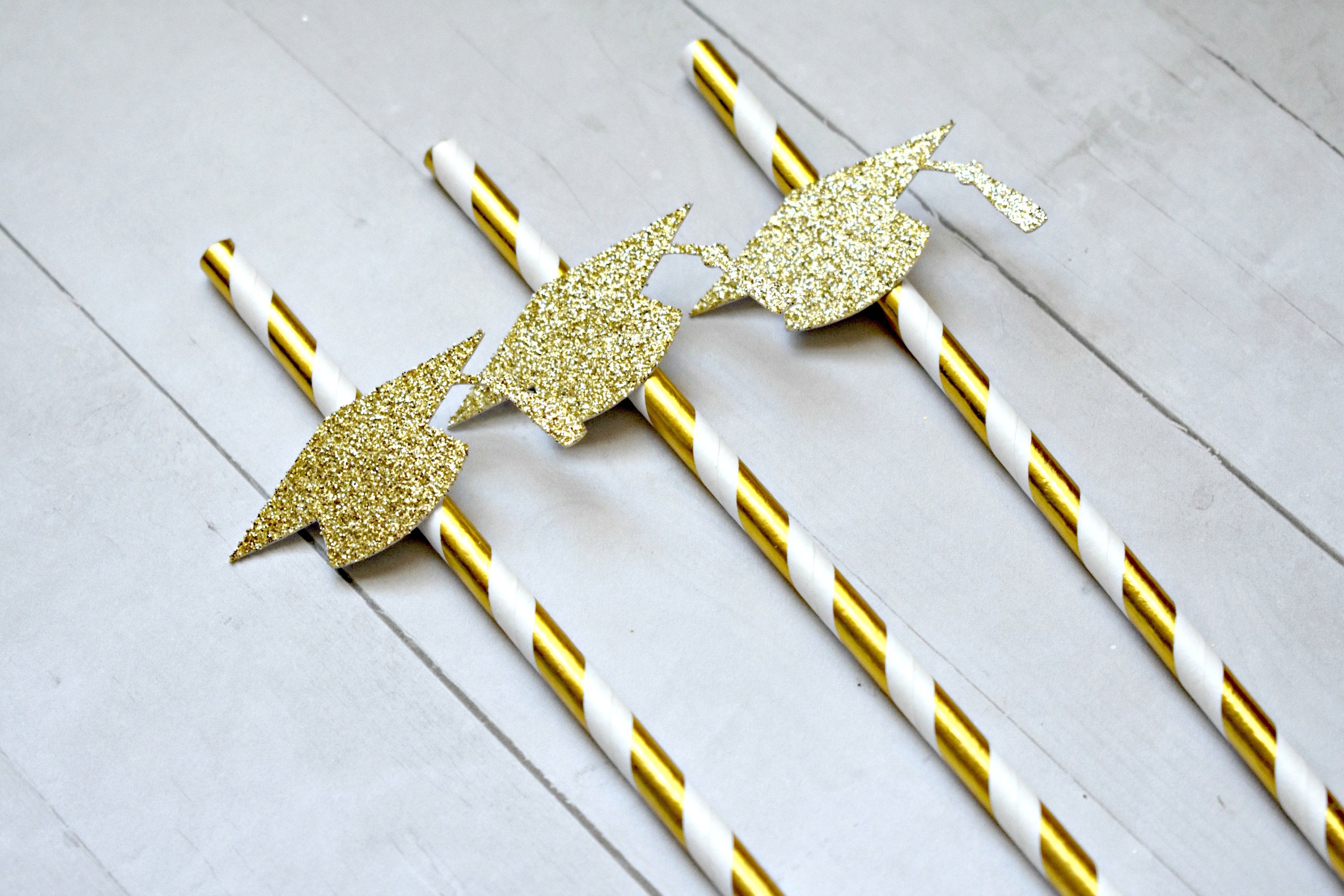 Graduation Party Decorations, Graduation Straws, High School Graduation ...