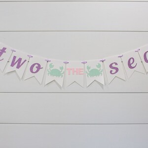 Two the Sea Banner. Two the Sea Birthday Party Decorations. Two the Sea ...