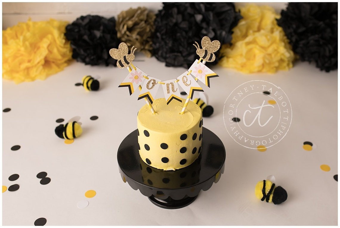 Bee Cake Topper, Bumble Bee Cake Topper, Bee Party Decoration, Bumble ...