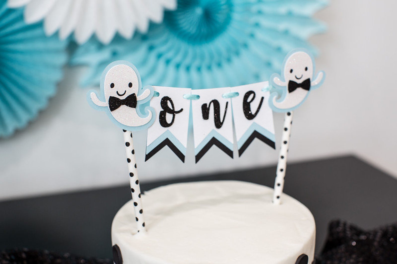 Ghost Birthday Cake Topper. Ghost Birthday for Boy. Ghost 1st - Etsy