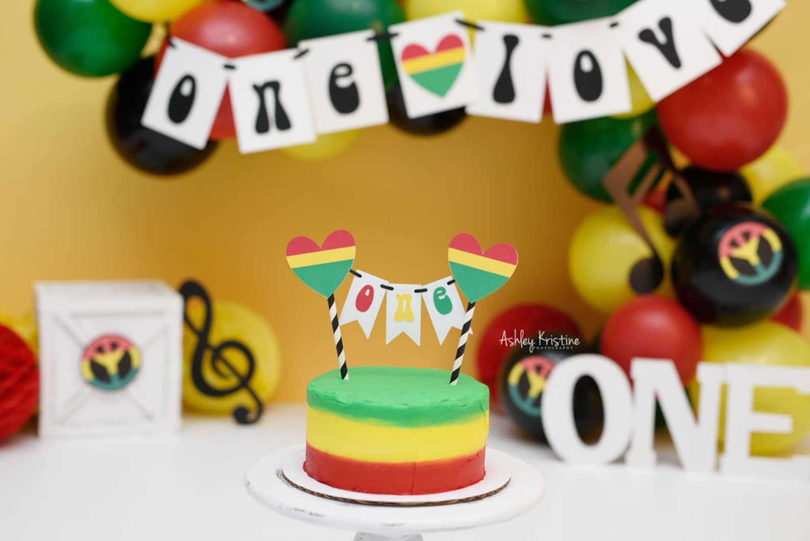 One Love Party Decorations. One Love Banner and Cake Topper - Etsy