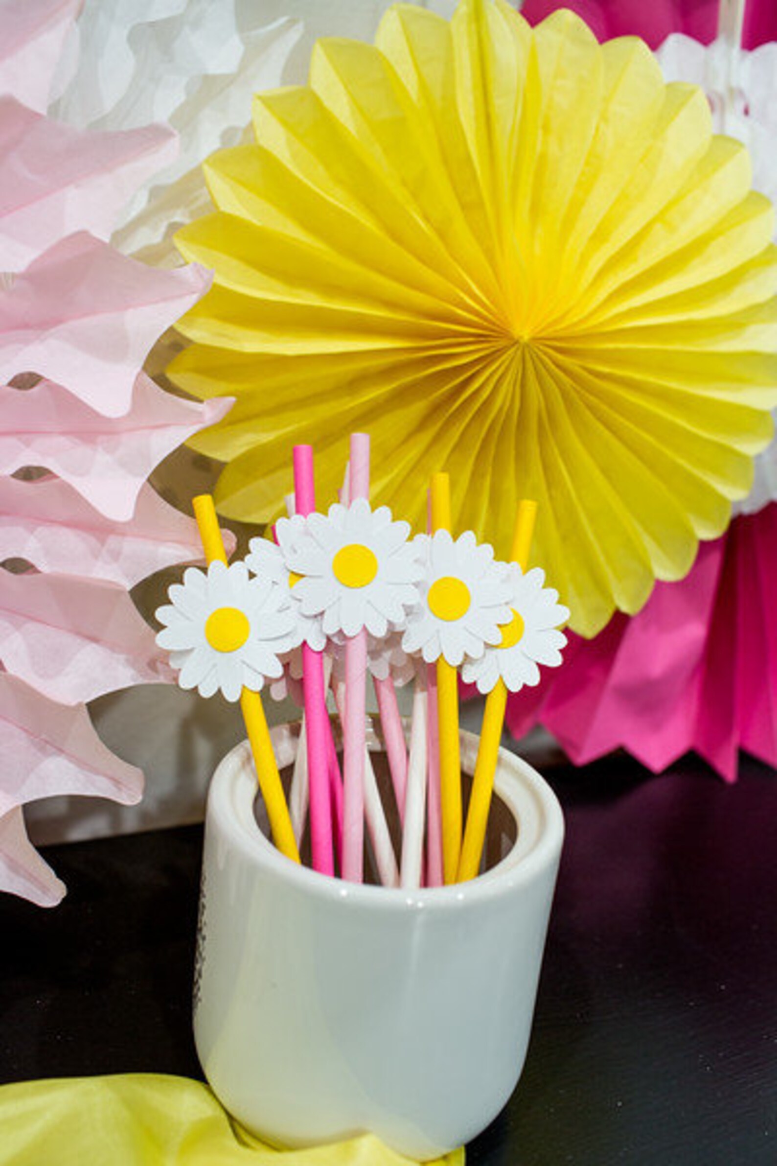 Daisy Party Decorations. Daisy Party Straws. Groovy One - Etsy