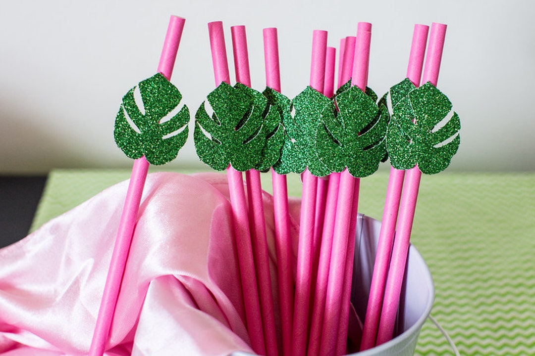 Tropical Party Decorations. Tropical Party Straws. Tropical Bridal ...