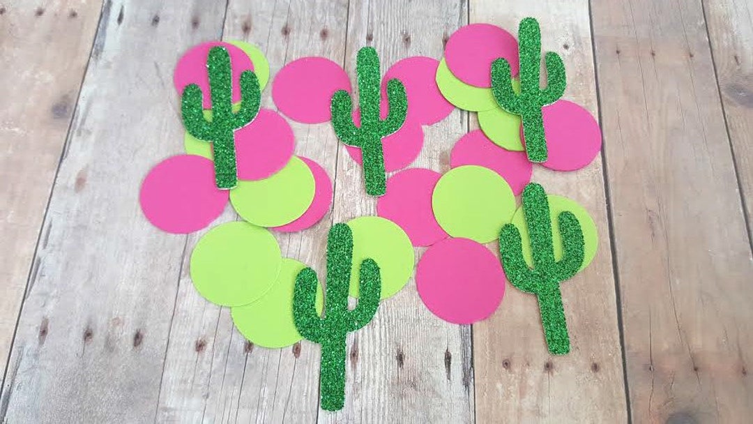250 Cactus Confetti, Cacti Confetti, Fiesta Confetti, Fiesta Party ...
