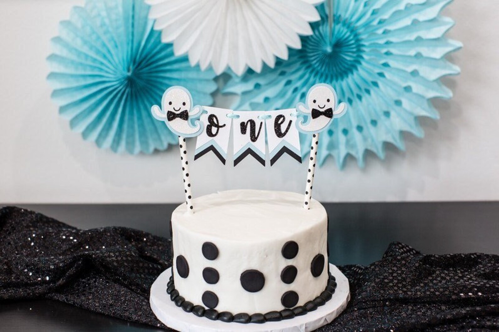 Ghost Birthday Cake Topper. Ghost Birthday for Boy. Ghost 1st - Etsy