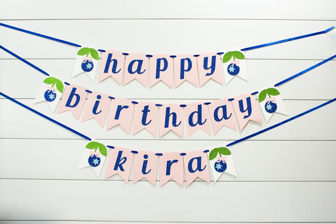 Blueberry Decor Blueberry Birthday Decorations Blueberry Party Supplies ...