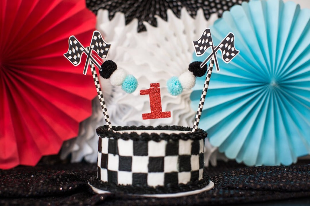 Fast One First Birthday Party Decorations. First One Cake Topper ...