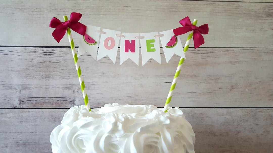 One in A Melon Cake Topper, One in a Melon Party Decorations ...