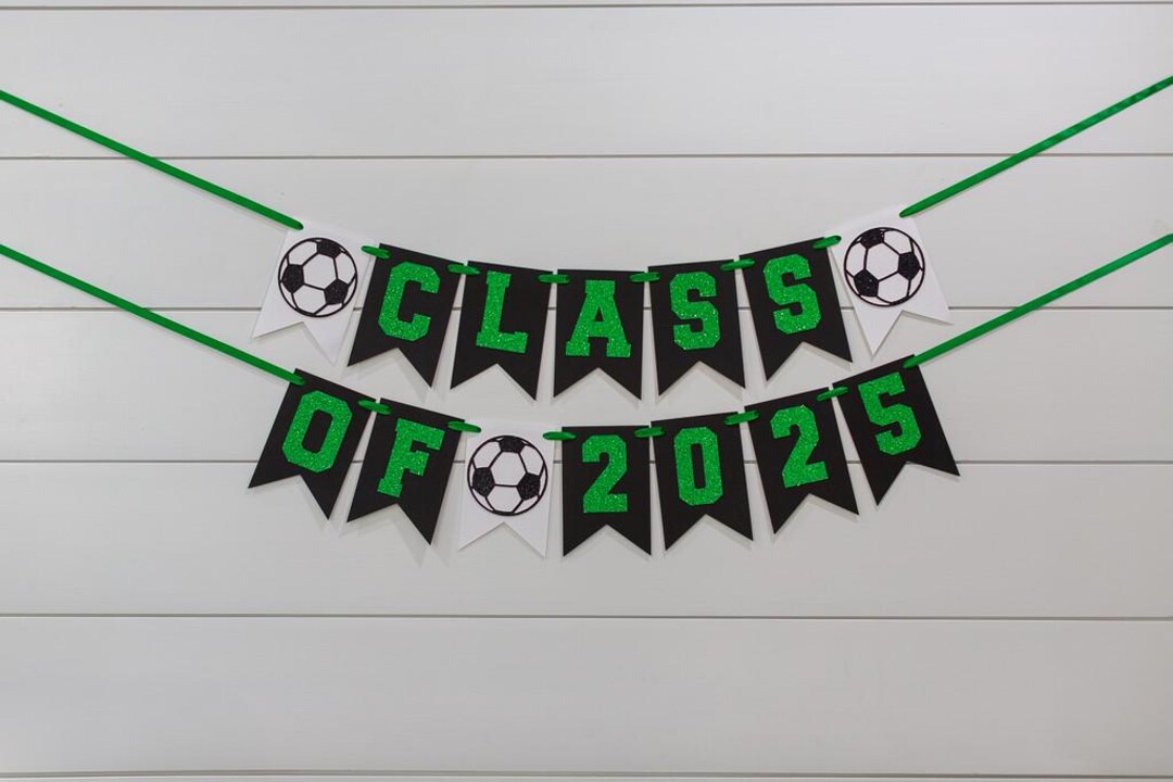 Soccer Graduation Party Decorations. Soccer Graduation Banner. Soccer ...