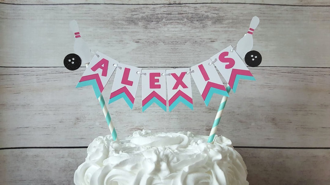 Bowling Birthday, Bowling Cake Topper, Girl Bowling Party, Girl Bowling ...