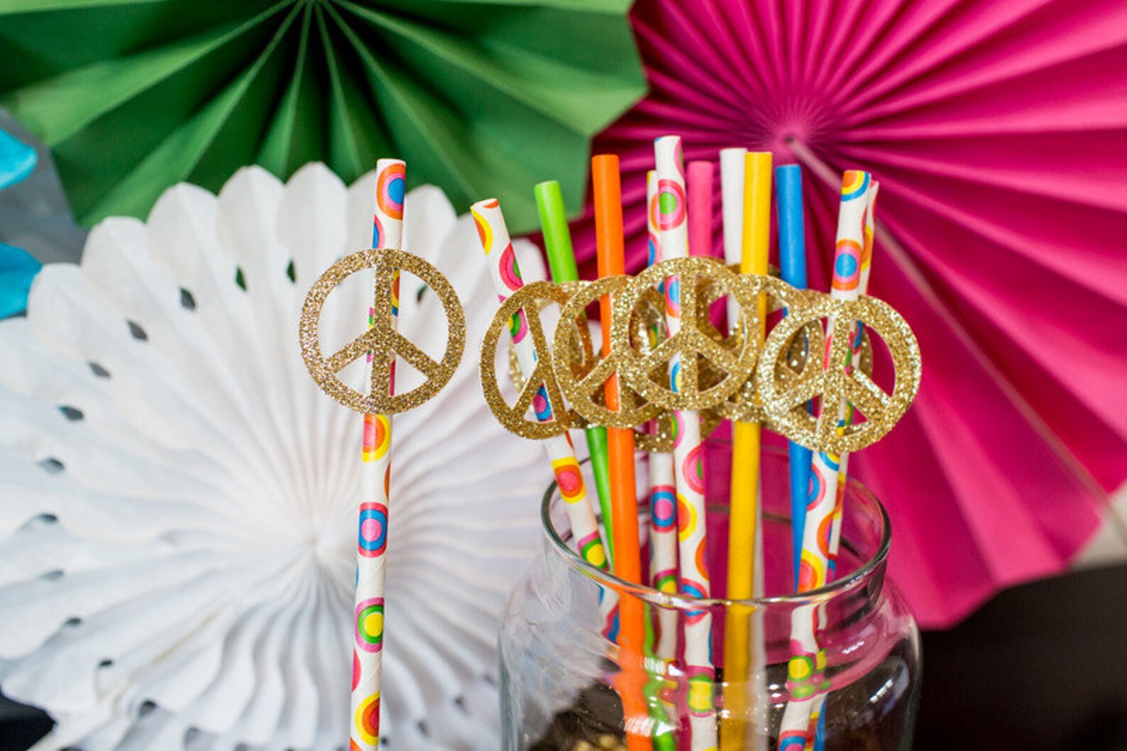 Peace Sign Party Decorations. 70's Party Decorations. - Etsy