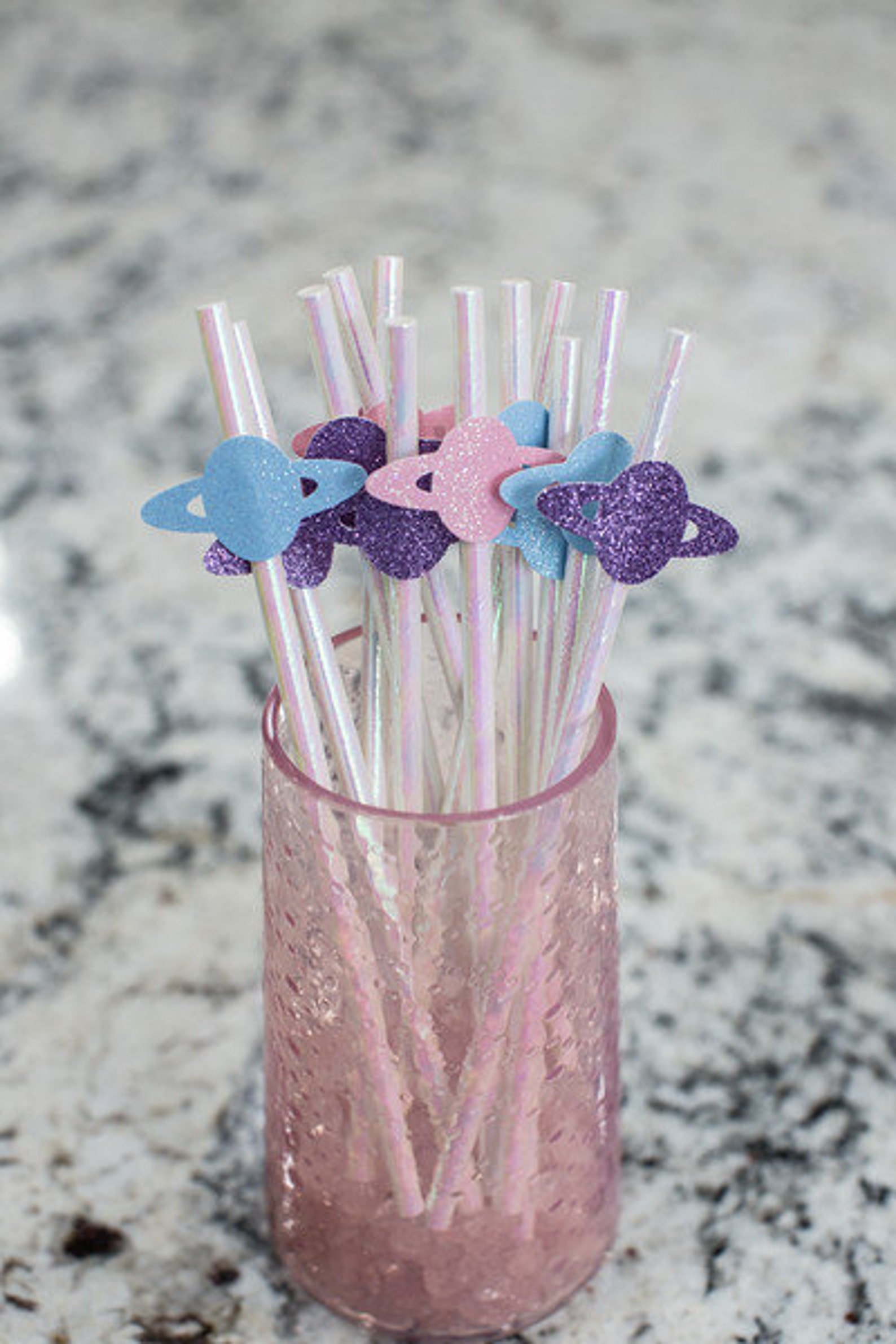 Pastel Planet Straws, Galaxy Party Decorations (12 Ct) - Etsy