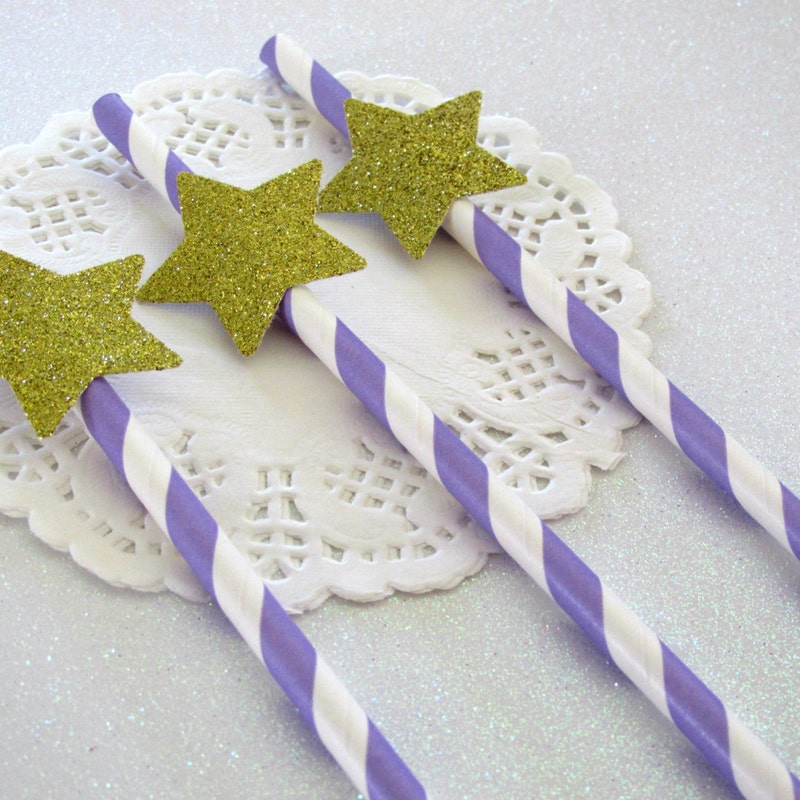 Lavender Straws - Etsy