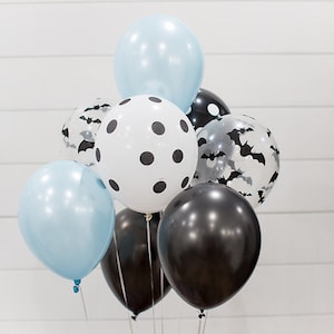 Blue Halloween Balloons. Blue Halloween Decorations. Spooky - Etsy