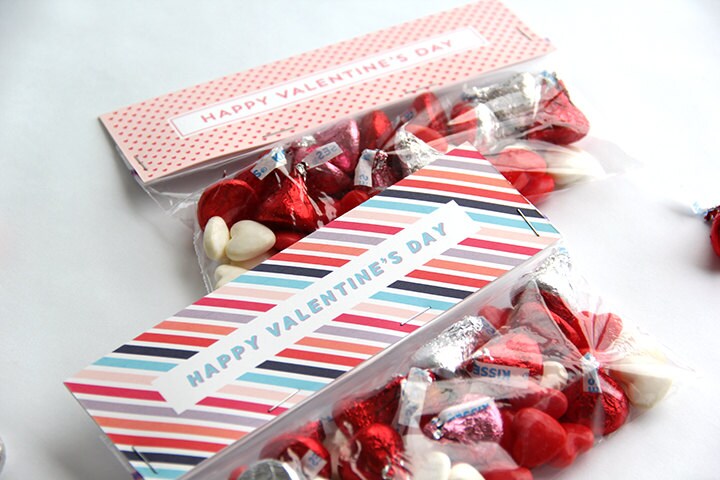 VALENTINE // Treat Bag Toppers - Etsy