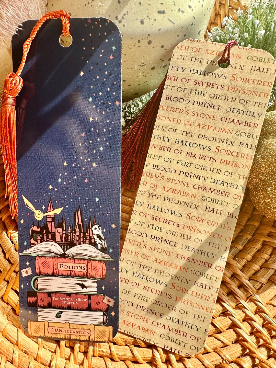 Wizard Books Bookmarks / Wizard Book Titles Pattern Bookmarks / Wizard ...