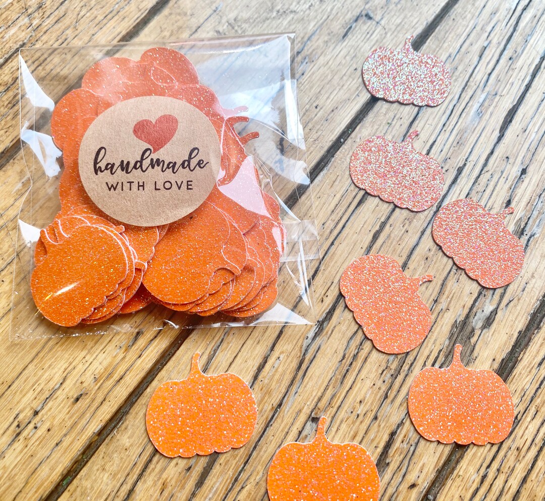 Glitter Pumpkin Confetti / Glitter Table Scatter / Pumpkin - Etsy