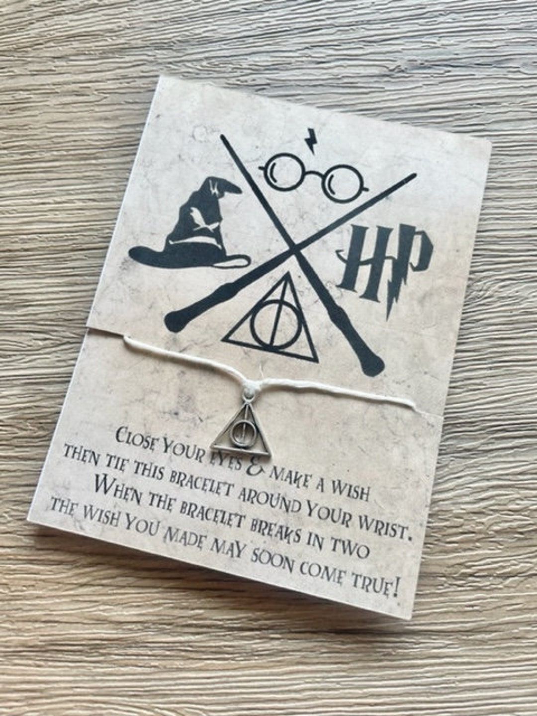 HP Inspired Wish Bracelet Favors / Wizard School Wish Bracelets ...