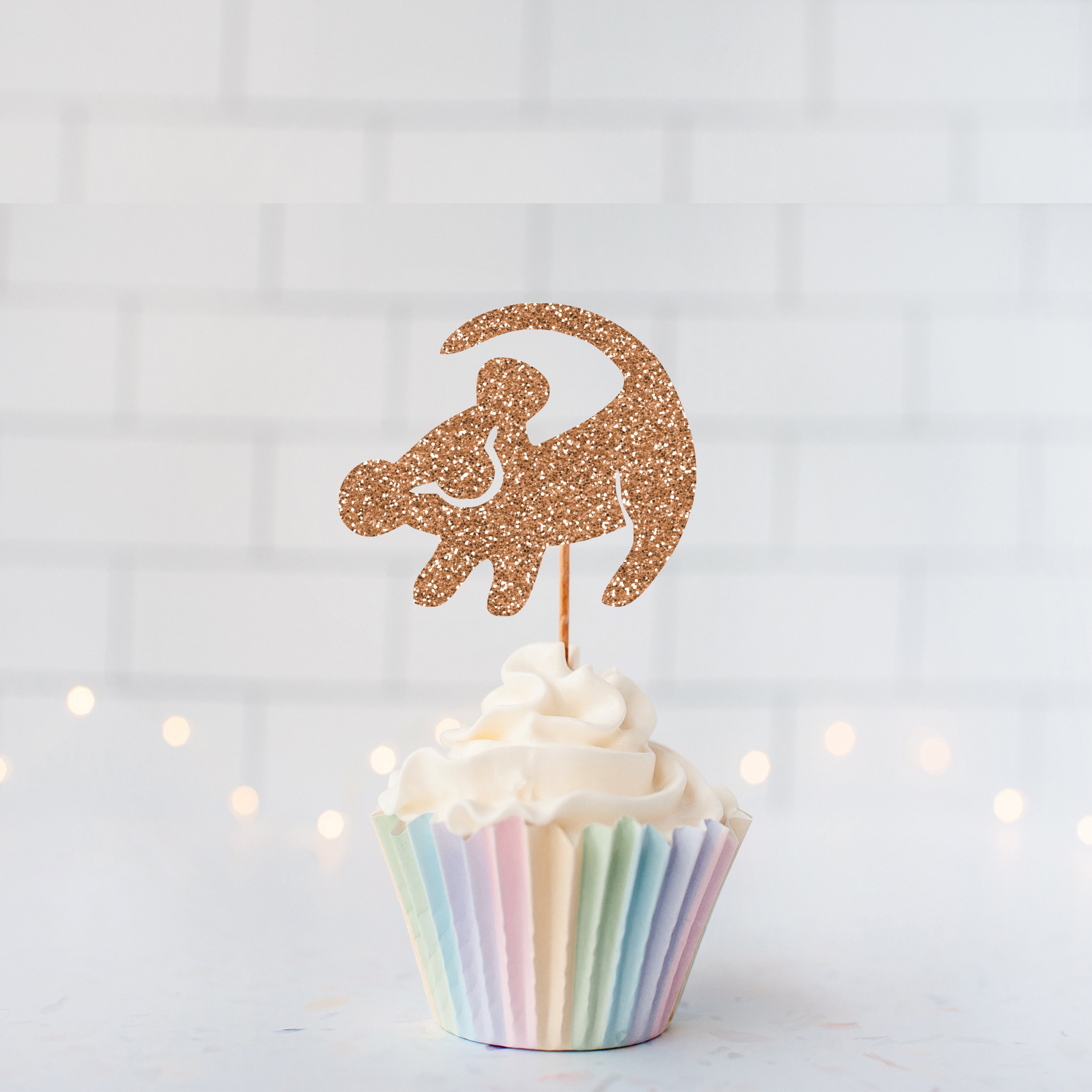 Lion King Baby Shower Cupcake Toppers
