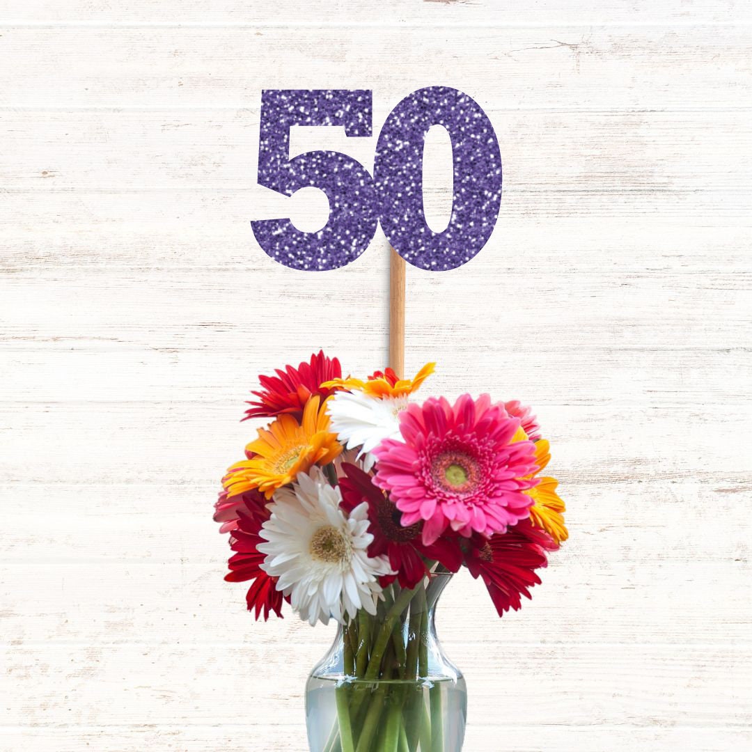 Any Age Centerpiece Sticks / Table Centerpiece Decoration / Party ...