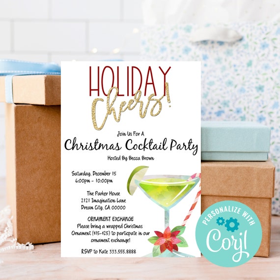 Office Cocktail Party Invitation