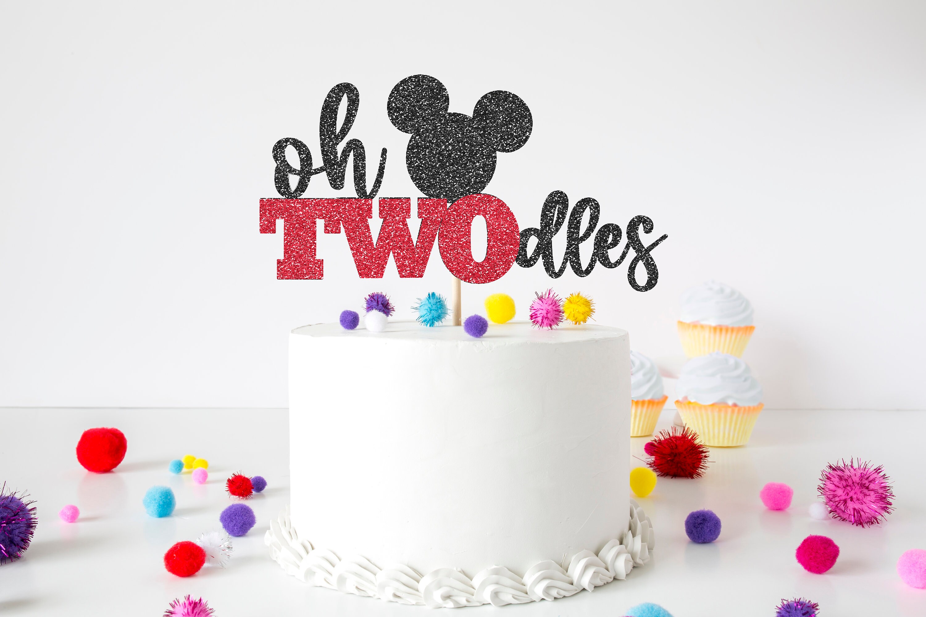 Mickey Mouse Ears Cake Topper