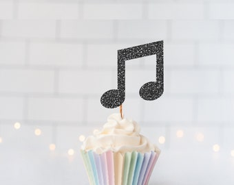 Music Notes Edible and Pre Cut Cake Wraps, Cake Topper, Cookie Topper ...