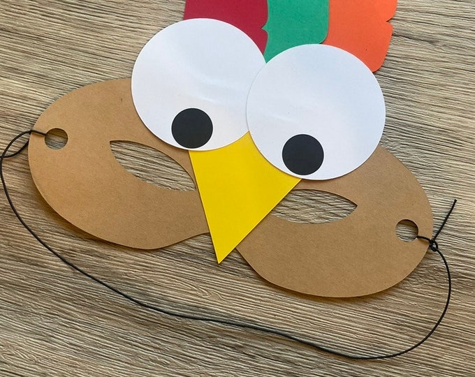 CLEARANCE Make Your Own Turkey Mask Craft Kit / DIY Turkey - Etsy
