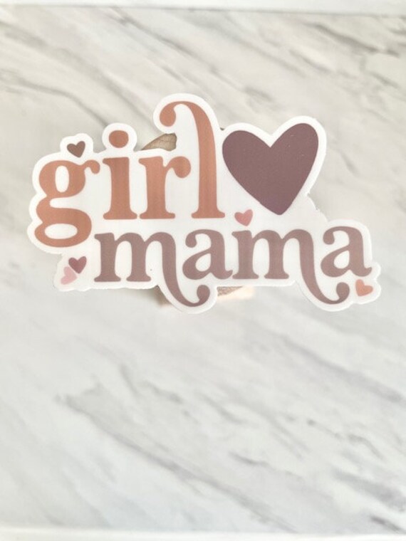Decals & Skins Girl Mama Clear Vinyl Sticker Girl Mama Sticker ...