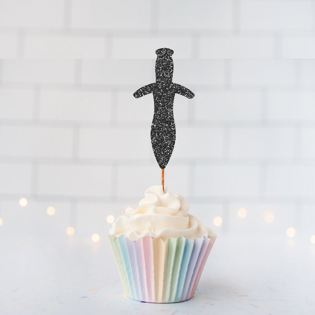READY TO SHIP Sword Cupcake Toppers / Little Prince Cupcake - Etsy