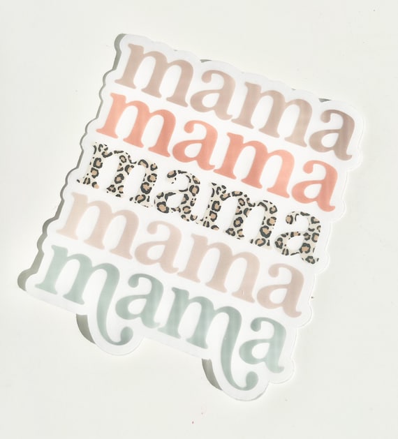 Decals & Skins Girl Mama Clear Vinyl Sticker Girl Mama Sticker ...