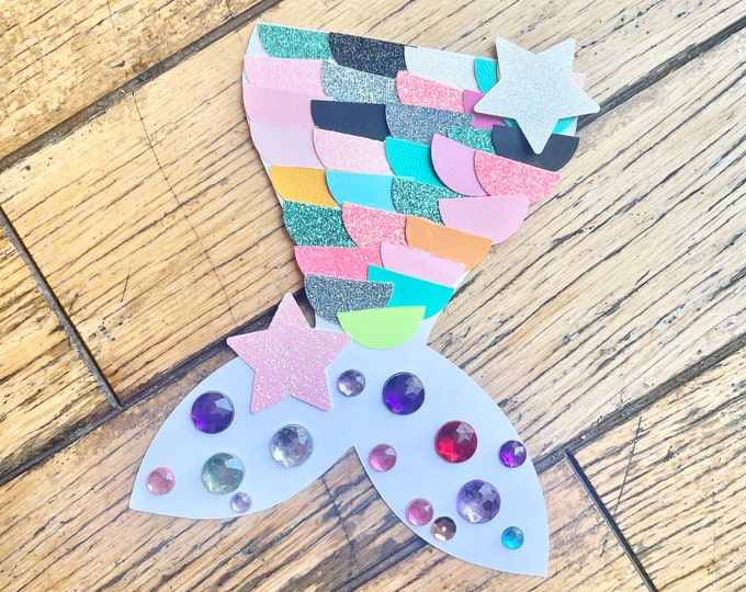 Make Your Own Mermaid Tail Craft Kit / DIY Mermaid Craft Kit / Kids ...