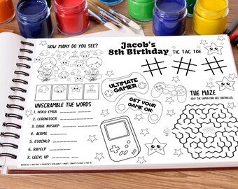 Video Game Activity Sheet - Etsy