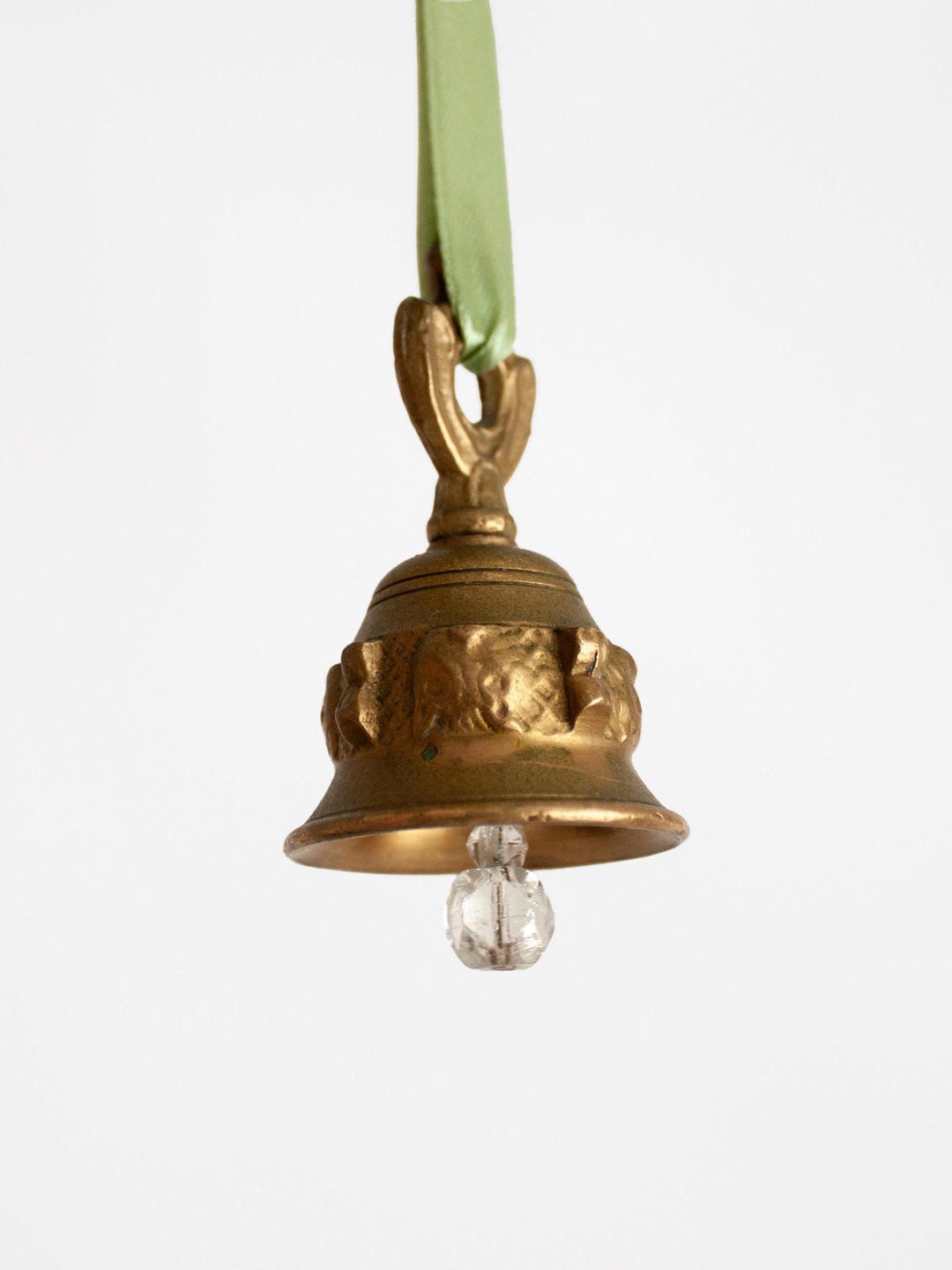 Small Spanish Vintage Gothic Style Bell, Sculpted Decor, Cast Brass ...