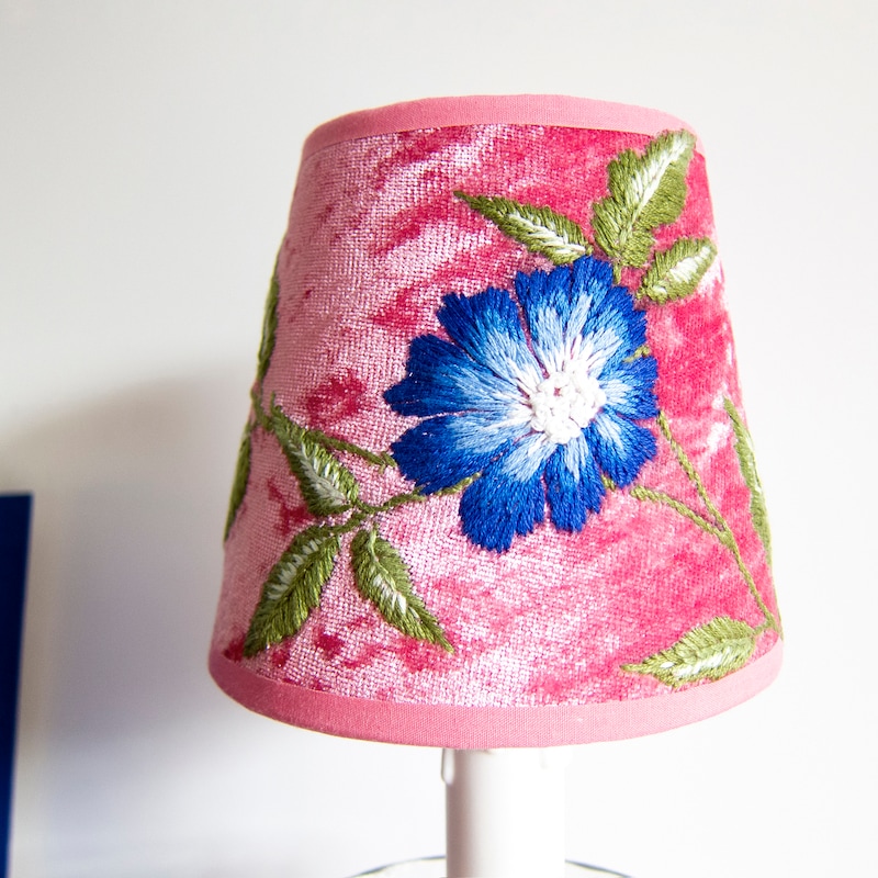 Embroidered Lamp Shade - Etsy