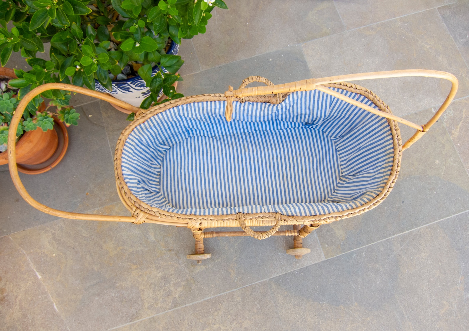 Vintage Wicker Baby Doll Stroller / Antique Toy Baby Carriage/ | Etsy