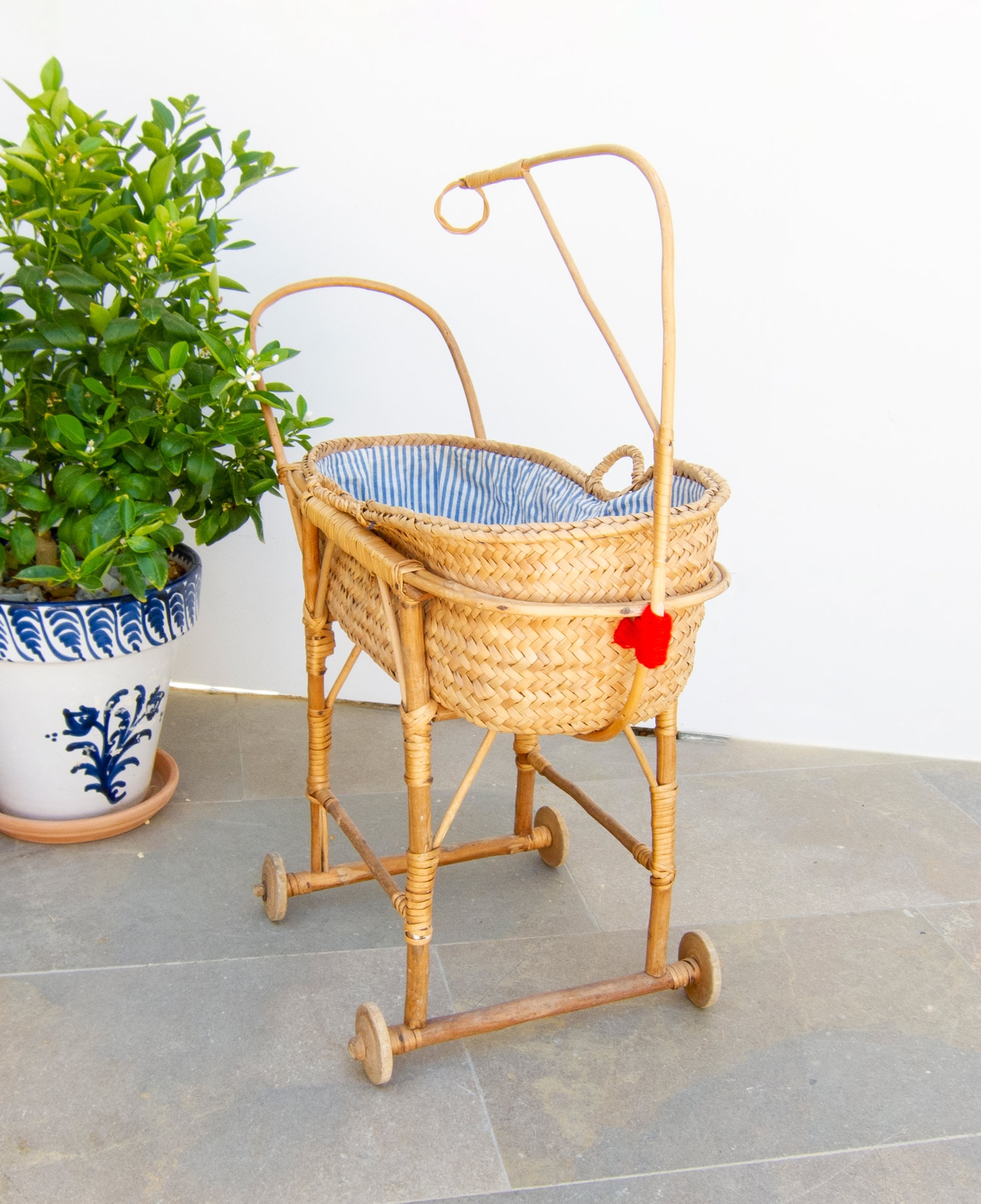 Vintage Wicker Baby Doll Stroller / Antique Toy Baby Carriage/ - Etsy
