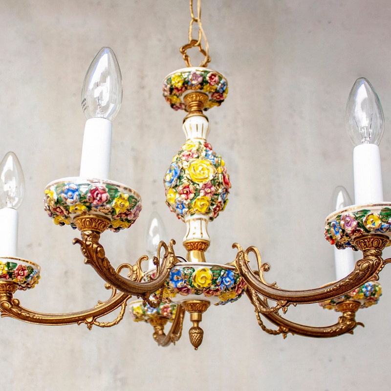 Ceramic Chandelier - Etsy