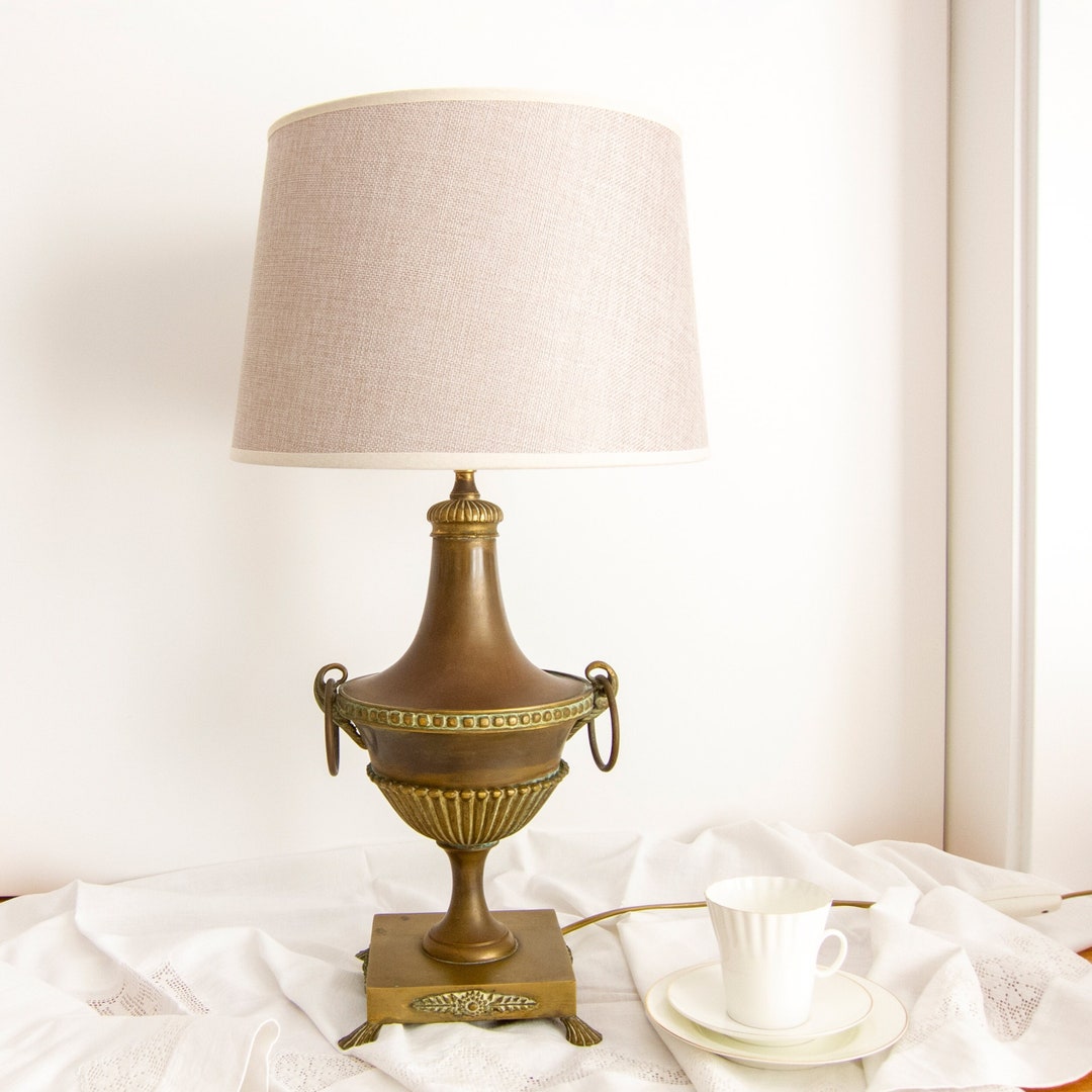 Vintage Bronze Amphora-shaped Accent Light From the 1970s / Large ...