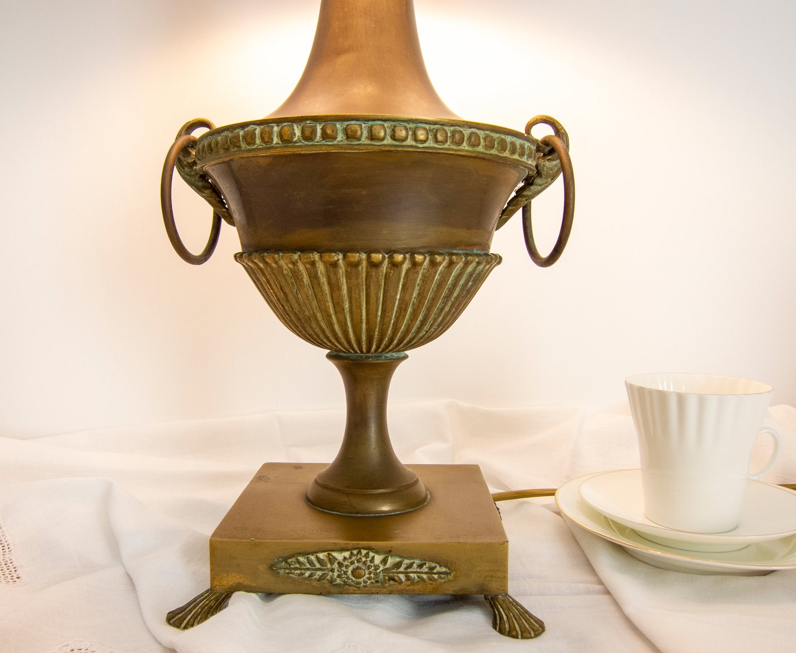 Vintage Bronze Amphora-shaped Accent Light From the 1970s / - Etsy UK